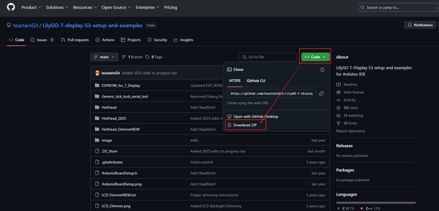 LilyGO T-Display S3 Setup And Example Tutorial | Reversepcb